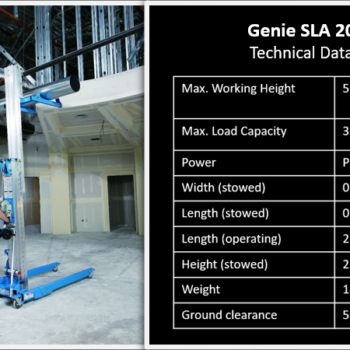 Genie SLA 20 Material Lift - East Anglian Access Hire